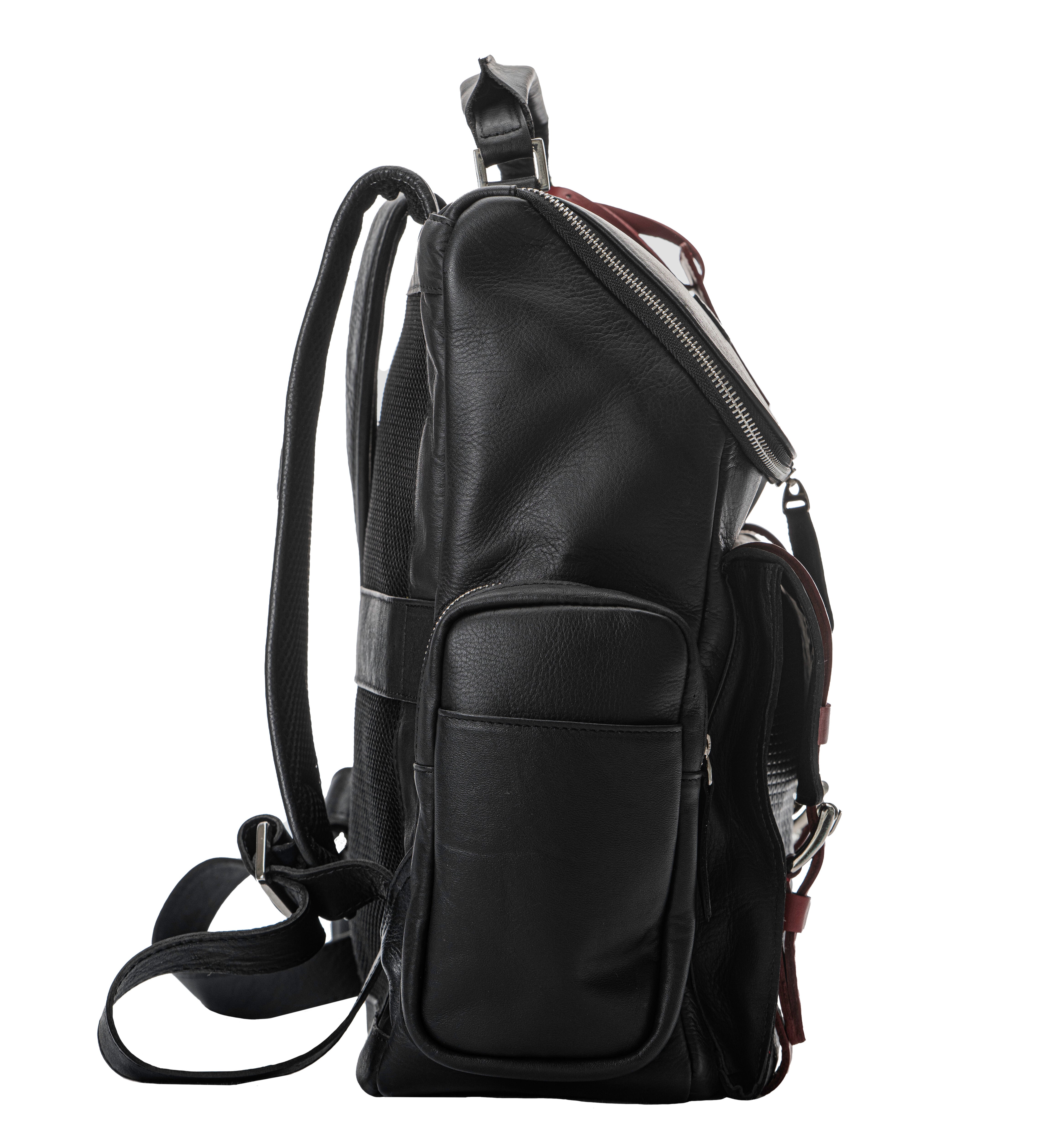 TRAVEL COLLECTION LOS PABLO BACKPACK - BLACK AND CRIMSON RED – Los ...